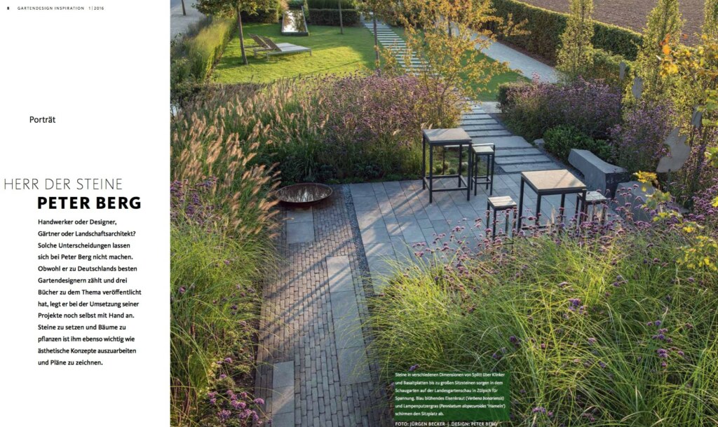 "Gartendesign Inspiration" portraitiert Peter Berg als Herr der Steine ...